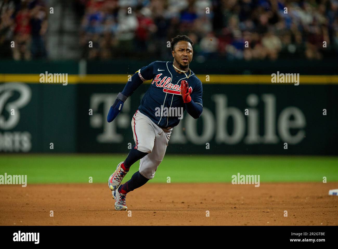 ARLINGTON, TX - MAY 17: Atlanta Braves Second base Ozzie Albies (1 ...