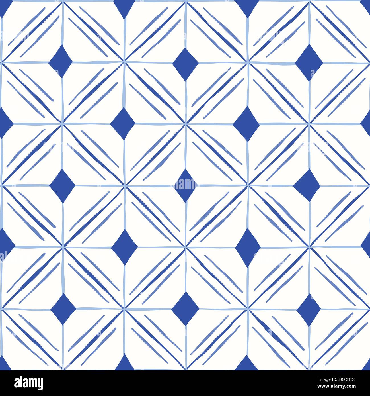 Boho Hand-Drawn Artisanal Wood Block Print Geometric Vector Seamless Pattern Stock Vector Image ...