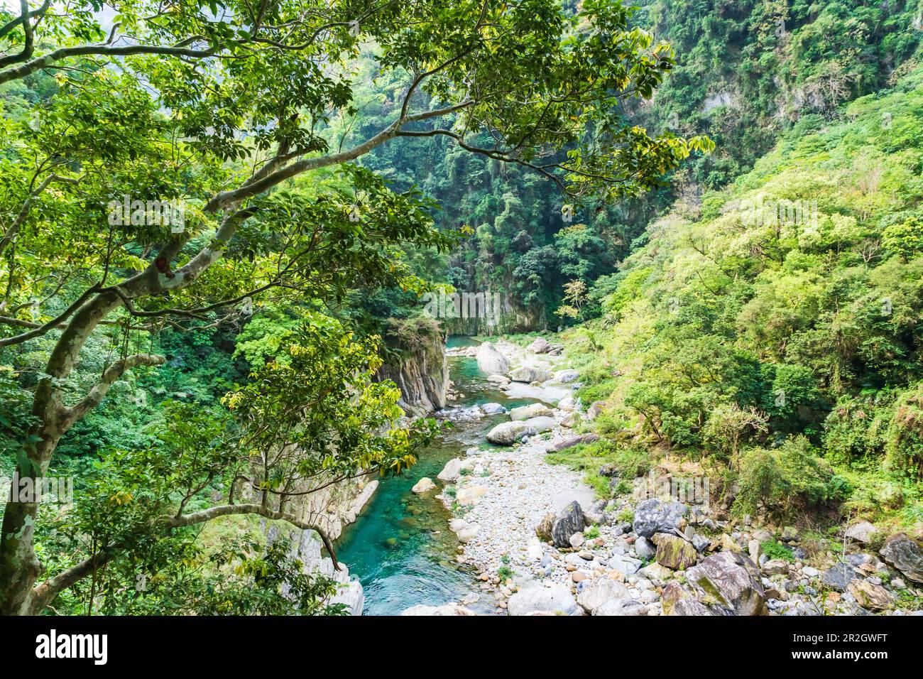 Taroko Gorge National Park landscape of trail in Taiwan Stock Photo - Alamy