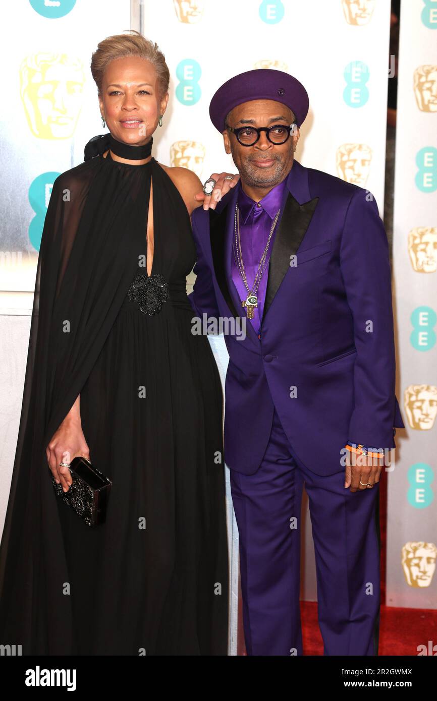 Tonya Lewis Lee and Spike Lee attend the EE British Academy Film Awards ...