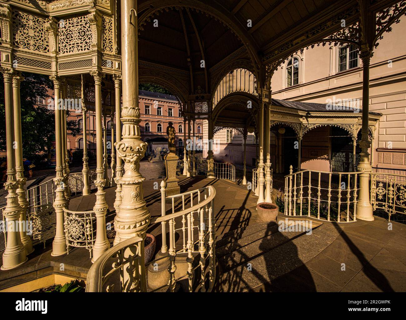 Park Colonnade by Fellner and Helmer (1881) in Karlsbad (Karlovy Vary ...