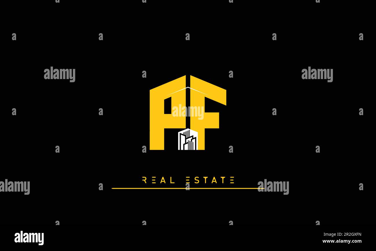 Pf real estate logo hi-res stock photography and images - Alamy