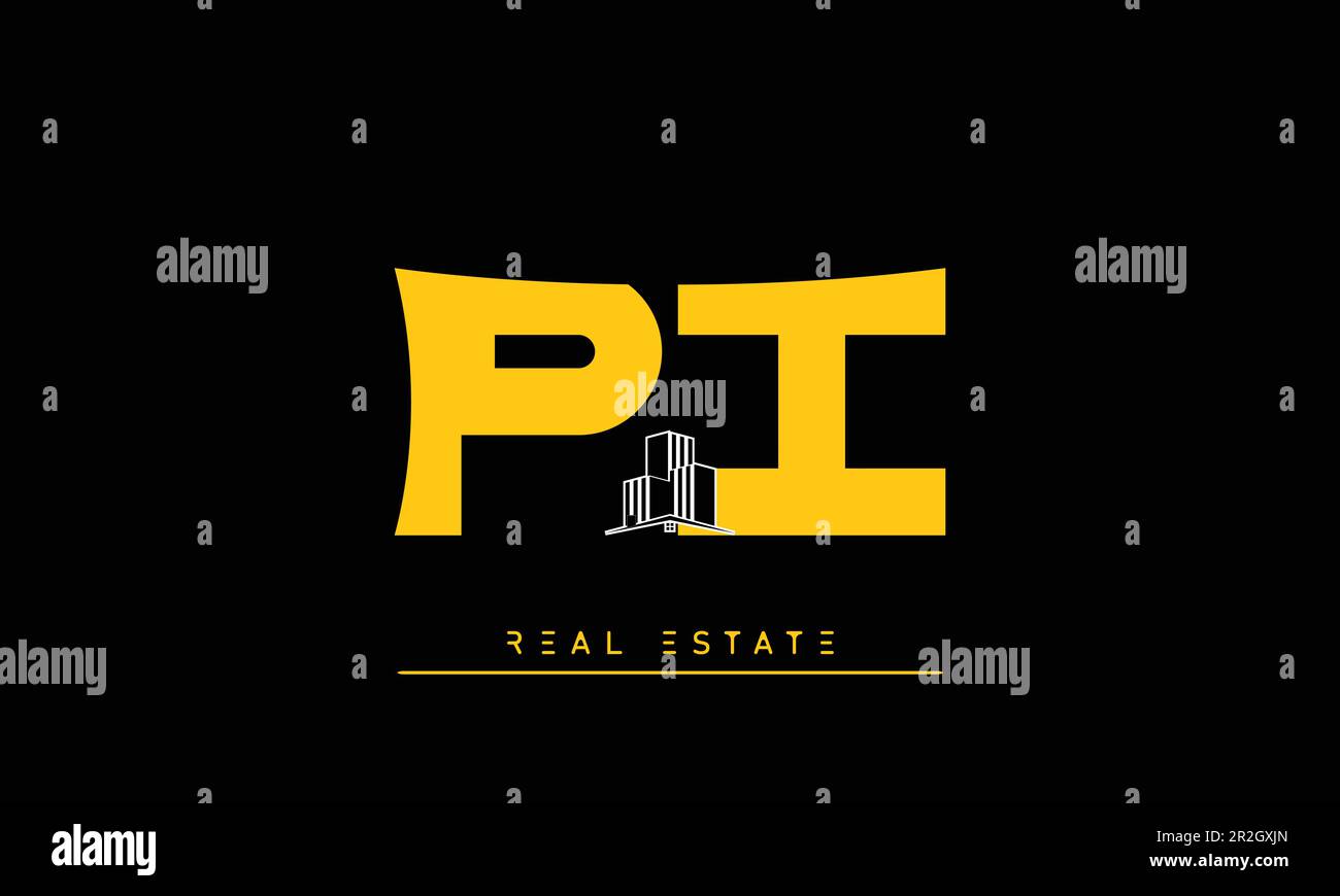 Pi real estate logo hi-res stock photography and images - Alamy
