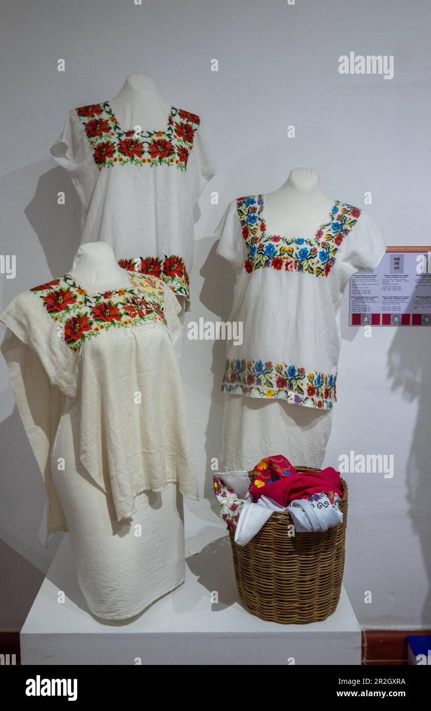 Mexican Ethnic Clothing Museum in Valladolid Yucatan Mexico Stock Photo ...