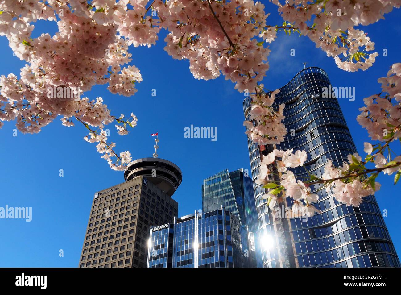 Spring at Place Canada, Vancouver, British Columbia, West Canada Stock ...
