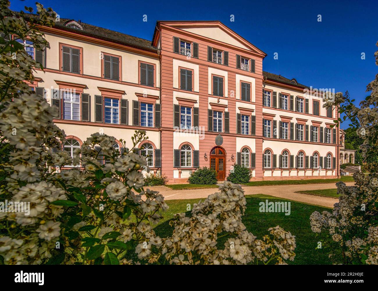 Badhotel in the spa gardens of Bad Brueckenau, Bavaria, Germany Stock ...