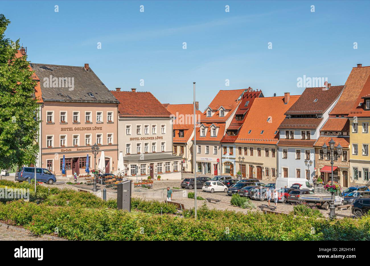 Historic downtown of Stolpen, Saxony, Germany Stock Photo - Alamy