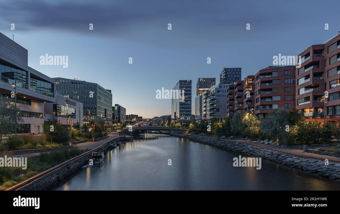 The Barcode Quarter in Oslo, Norway Stock Photo - Alamy
