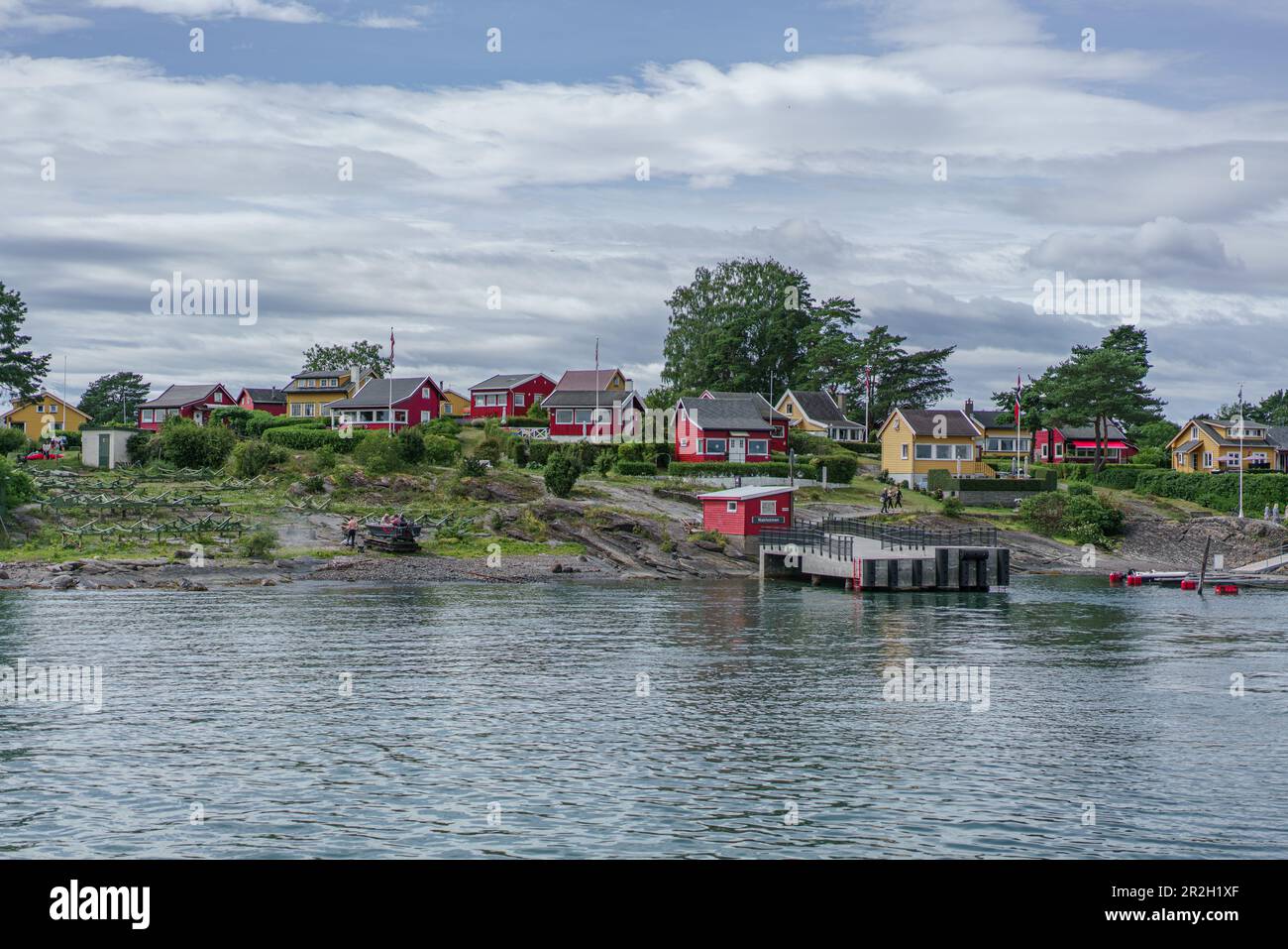 Summertime on an island in the oslo fjord hi-res stock photography and ...