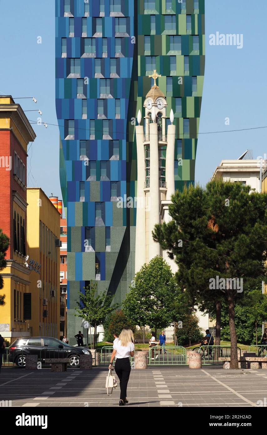 Clock Tower, Tirana, Albania Stock Photo - Alamy