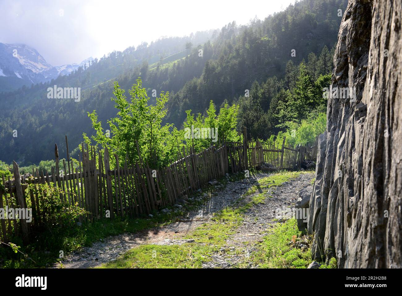 Hiking in Valbone National Park, Northern Albania Stock Photo - Alamy