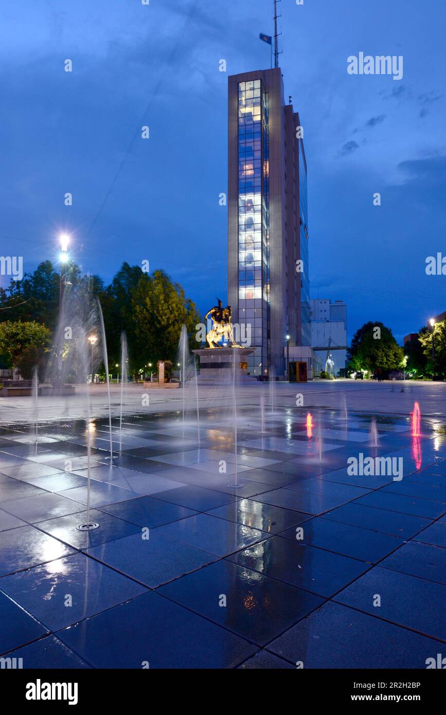 Skyscraper in square pristina hi-res stock photography and images - Alamy