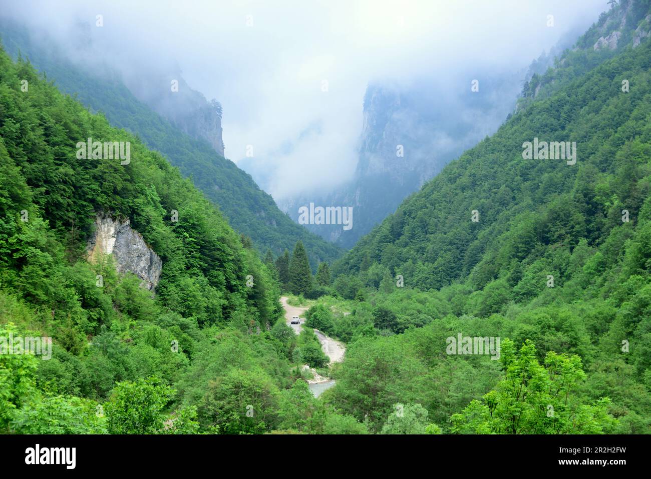 in the Rugova Gorge, North Albanian Alps near Peja, West Kosovo Stock ...