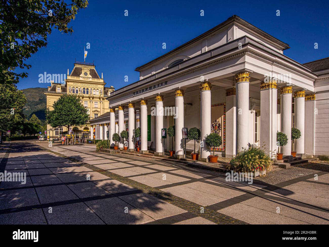 Pump room and post office building in Bad Ischl, Upper Austria, Austria ...
