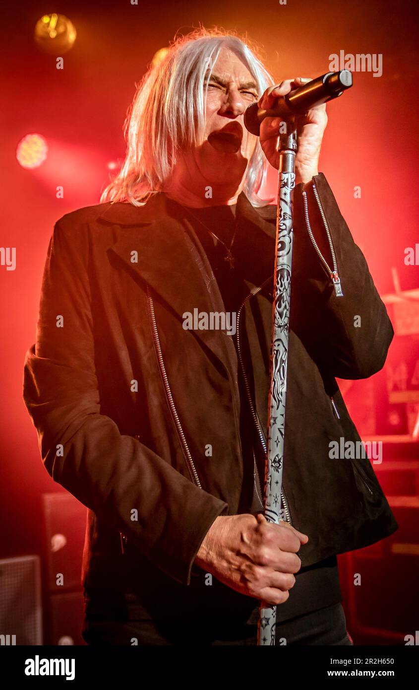 Lead singer Joe Elliott performs with Def Leppard on stage during their ...