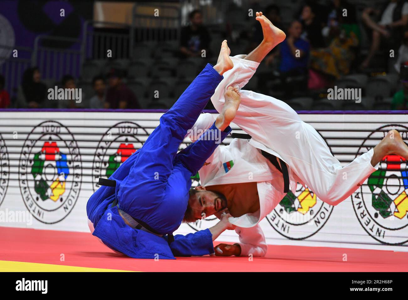 Aleksandar Kuko (SRB) fight against Zelym Kotsoiev (AZE) World Judo Championships Doha 2023 Men ...