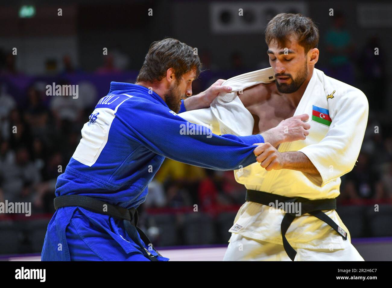 Aleksandar Kuko (SRB) fight against Zelym Kotsoiev (AZE) World Judo Championships Doha 2023 Men ...