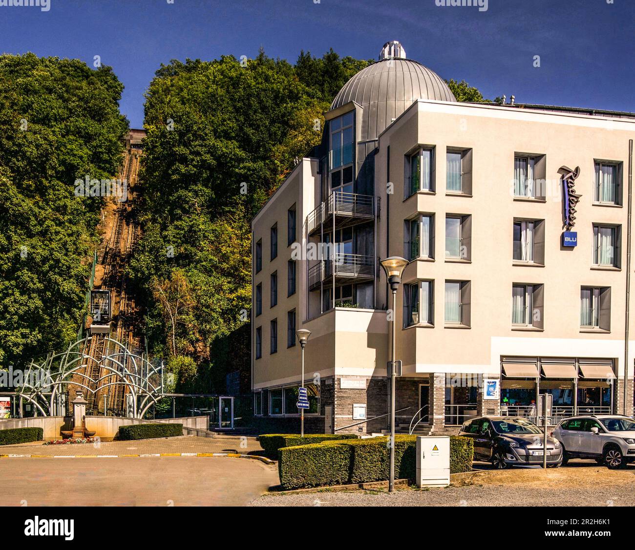 Funicular to the hill Colline d´Annette et Lubin and the Grandhotel ...