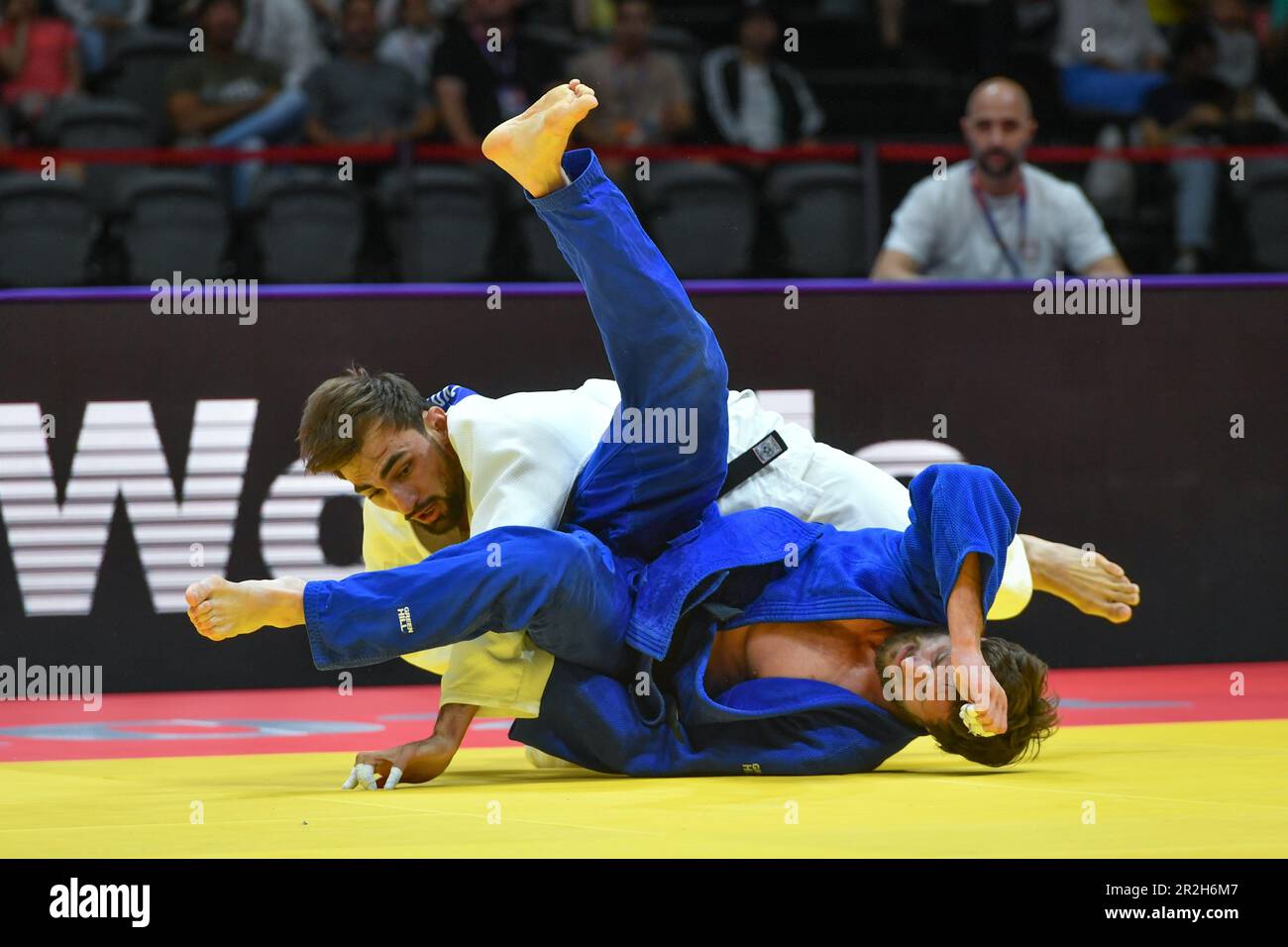 Aleksandar Kuko (SRB) fight against Zelym Kotsoiev (AZE) World Judo Championships Doha 2023 Men ...
