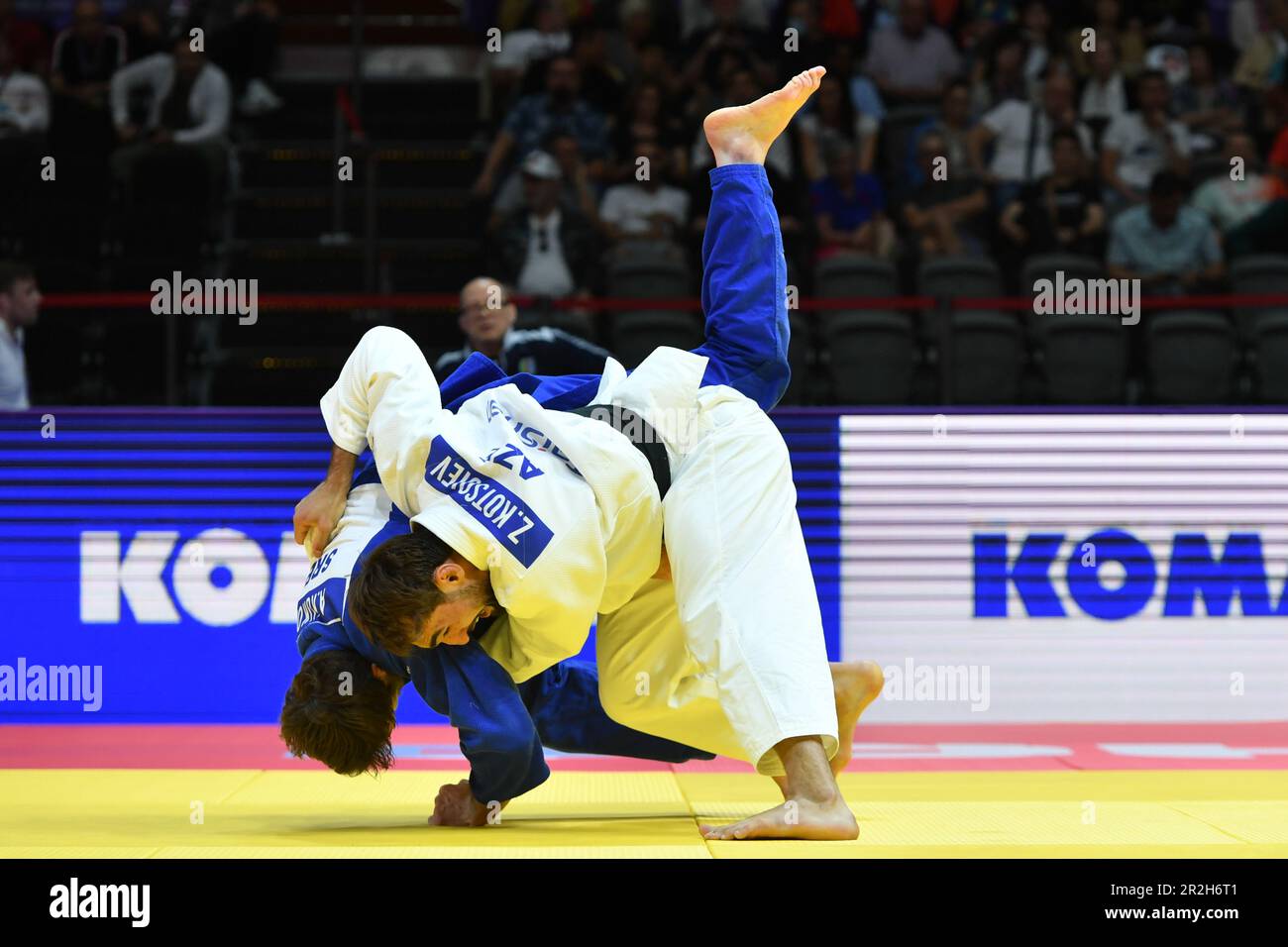 Aleksandar Kuko (SRB) fight against Zelym Kotsoiev (AZE) World Judo Championships Doha 2023 Men ...
