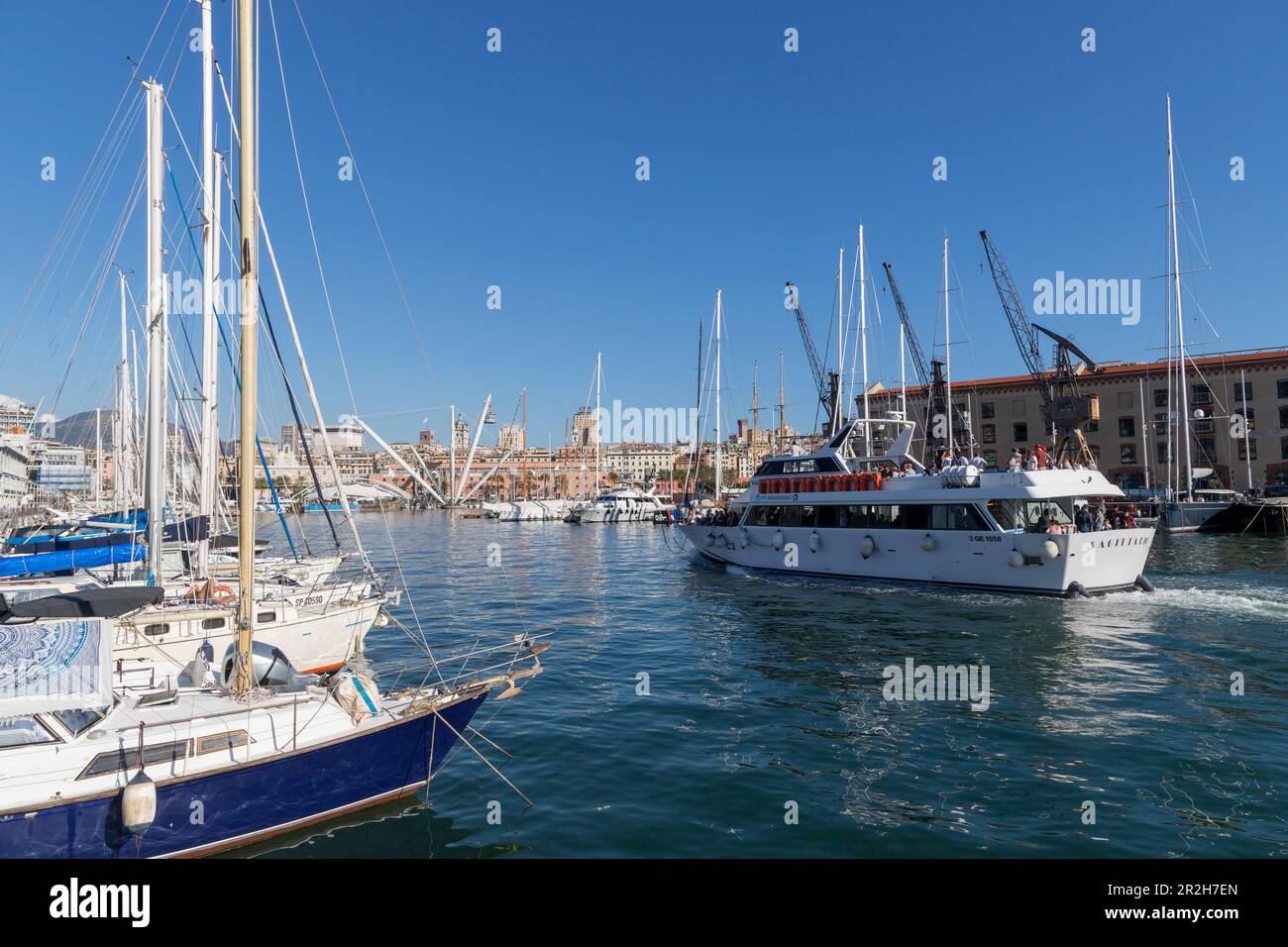 Genoa harbour ancient photo hi-res stock photography and images - Alamy