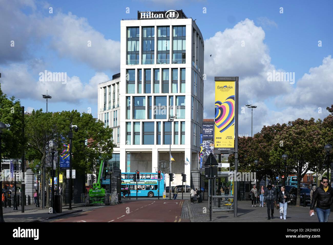 Eurovision Song Contest 2023 sign in Liverpool Stock Photo - Alamy