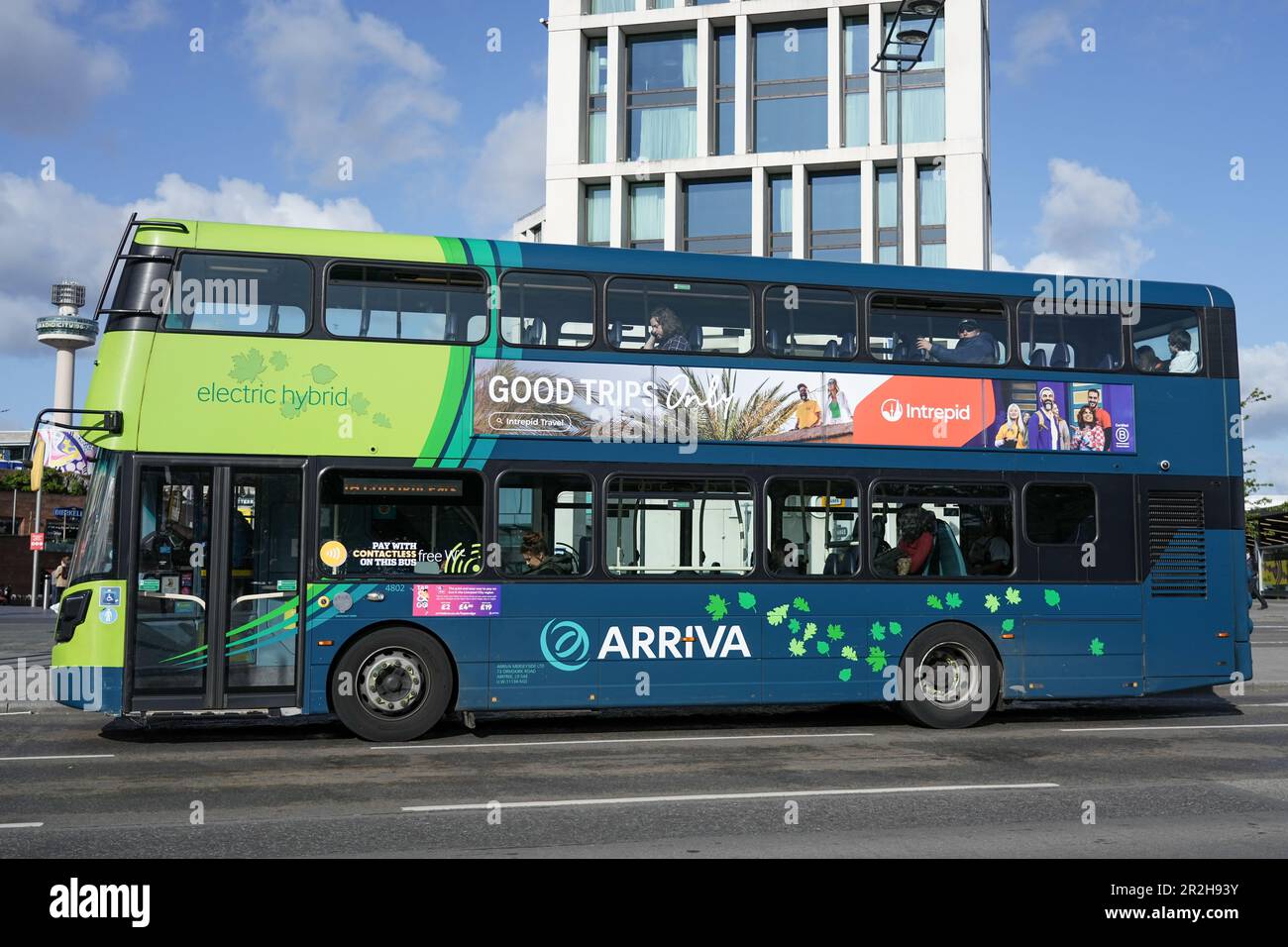 An Arriva bus in Liverpool Stock Photo - Alamy