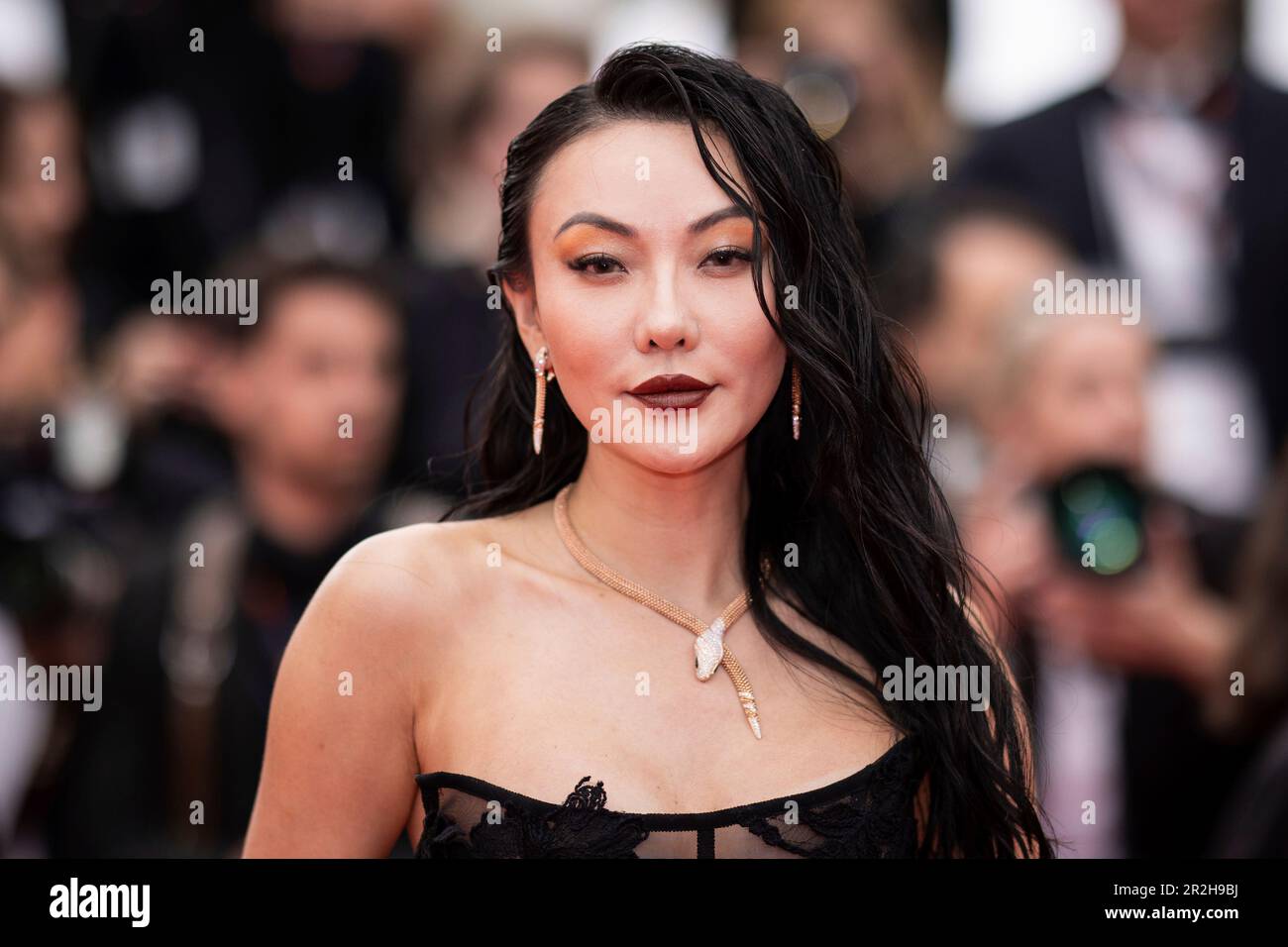 Jessica Wang poses for photographers upon arrival at the premiere of ...