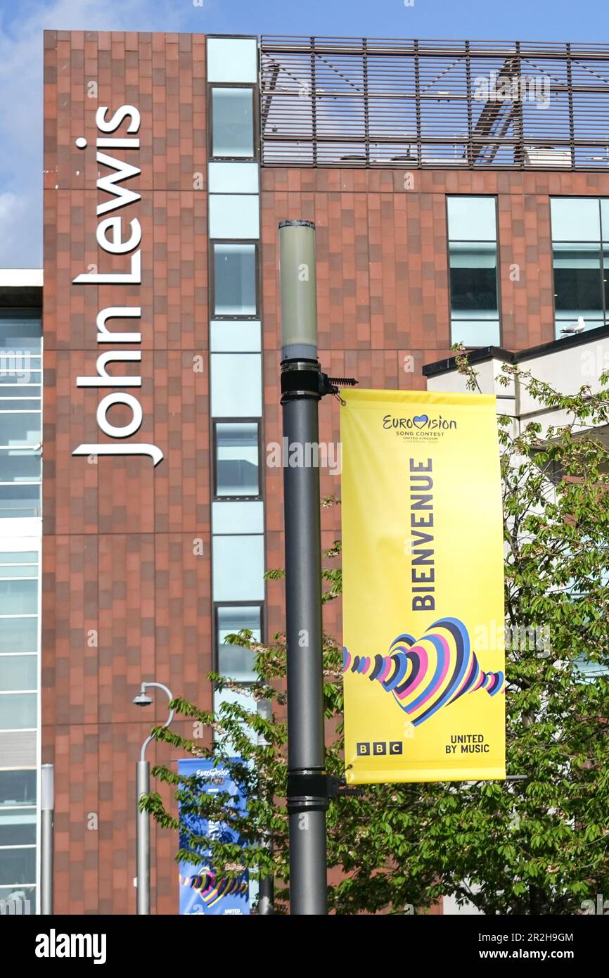 Eurovision Song Contest 2023 sign in Liverpool Stock Photo - Alamy