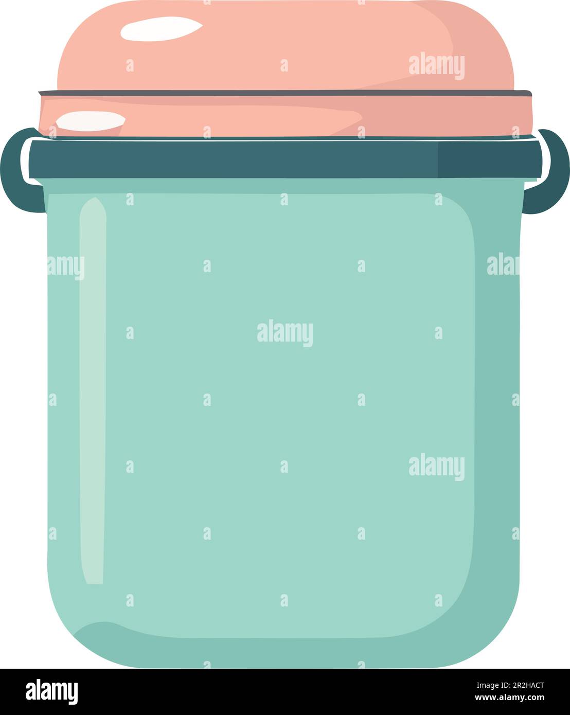 Metallic jar with lid over white Stock Vector Image & Art - Alamy