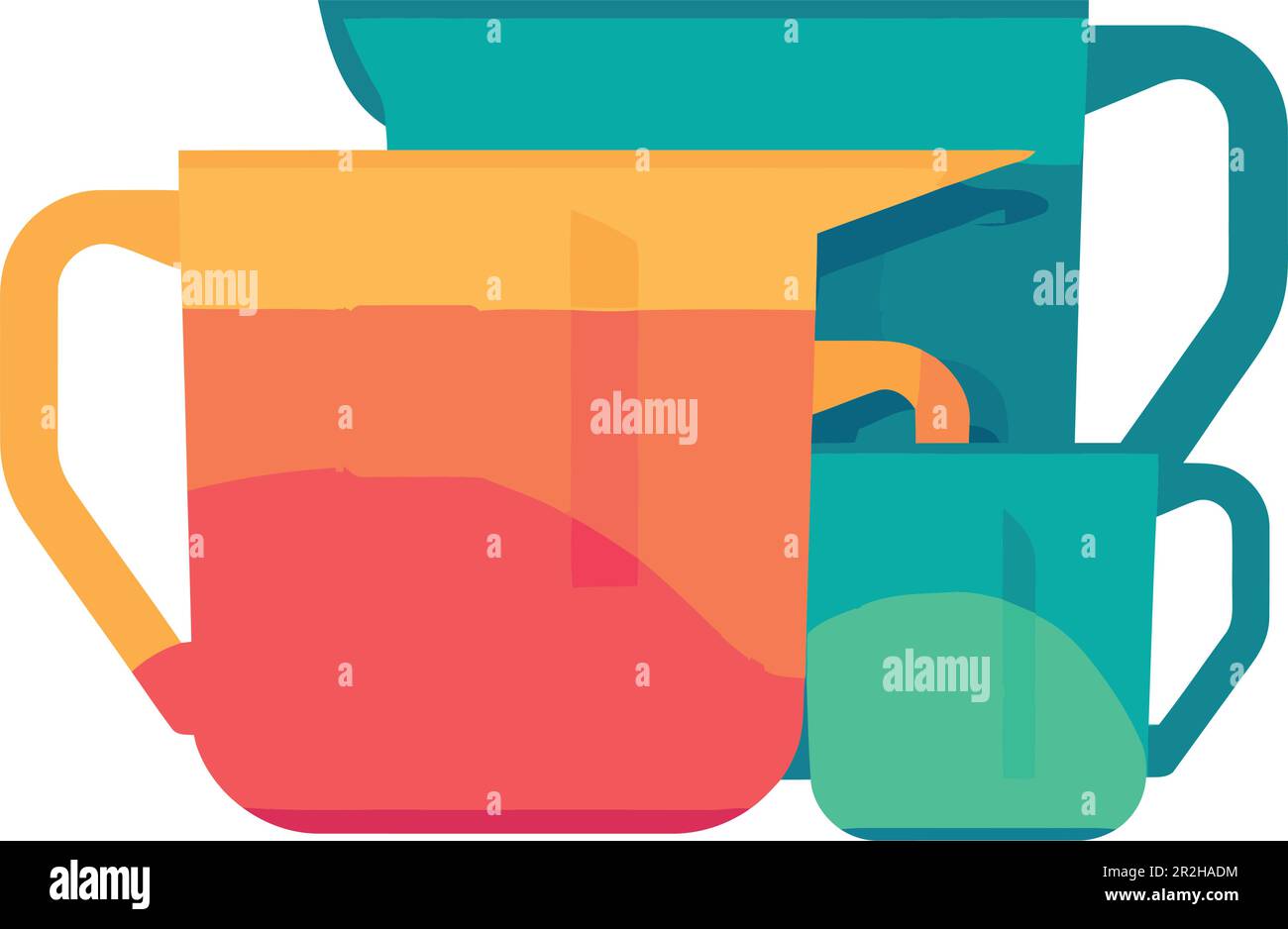 Cups coffee jug Stock Vector Images - Alamy