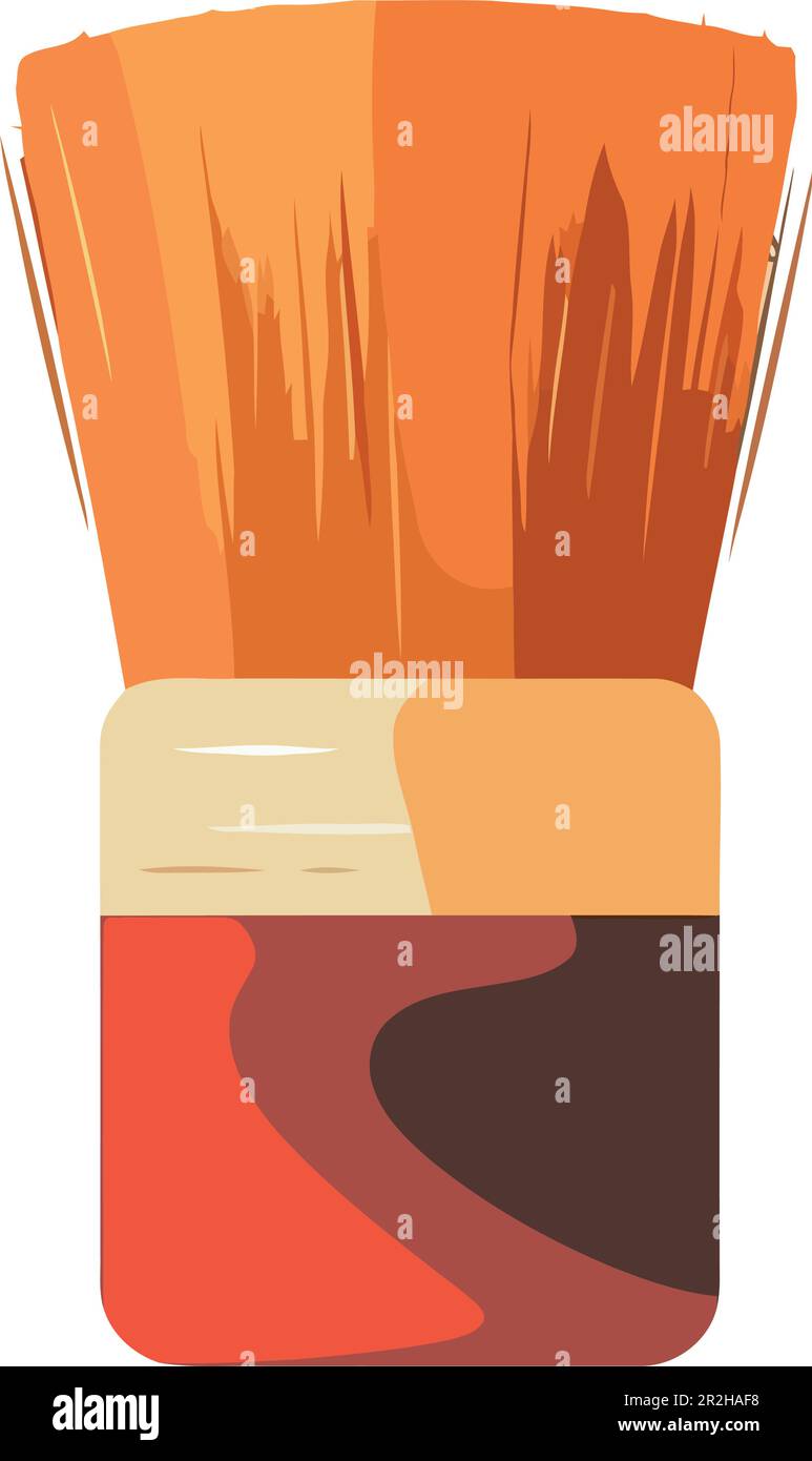 colored paintbrush illustration over white Stock Vector Image & Art - Alamy