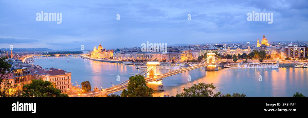 Aerial View of Budapest City Hungary Stock Photo - Alamy