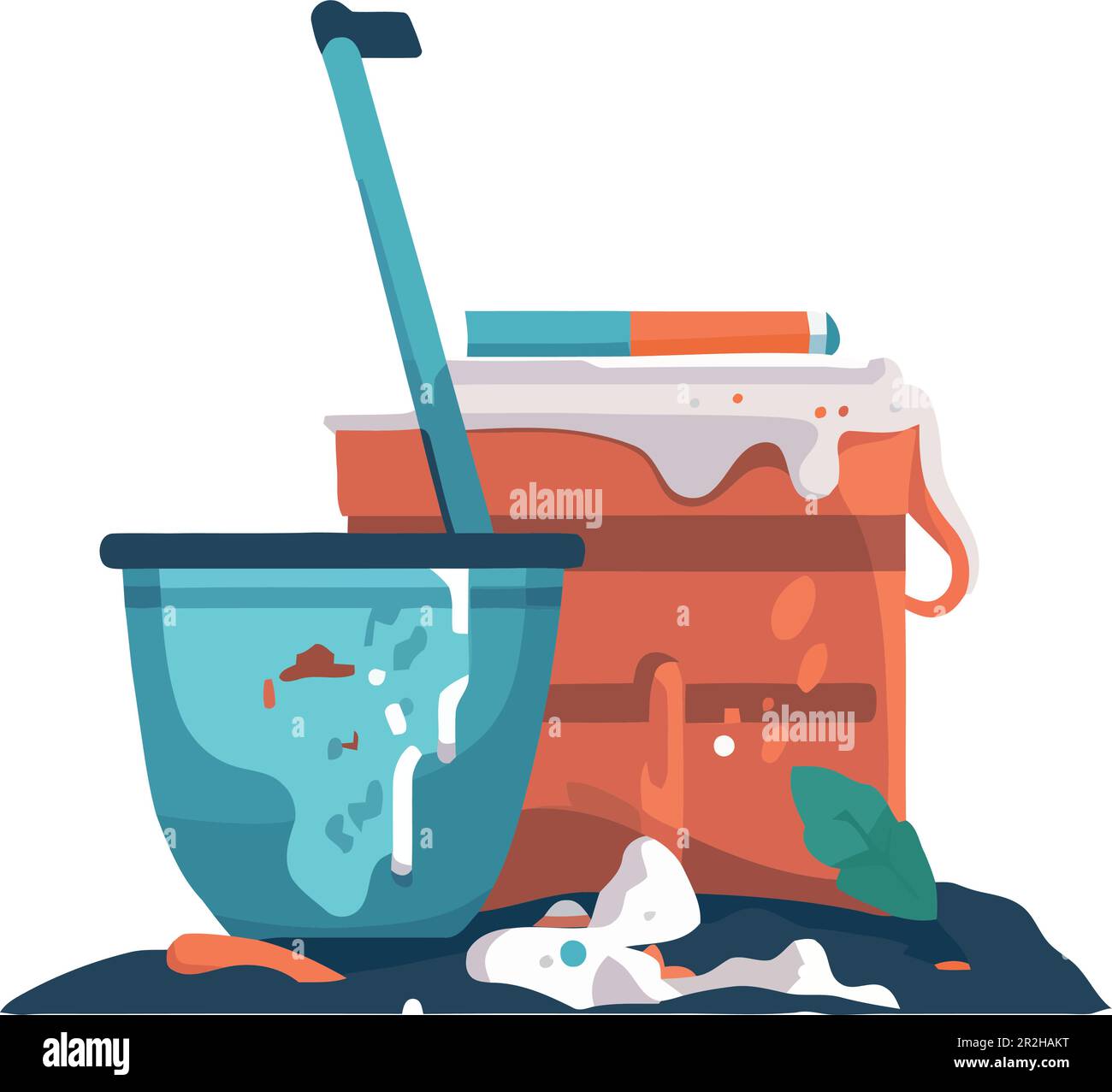 Working over water Stock Vector Images - Alamy