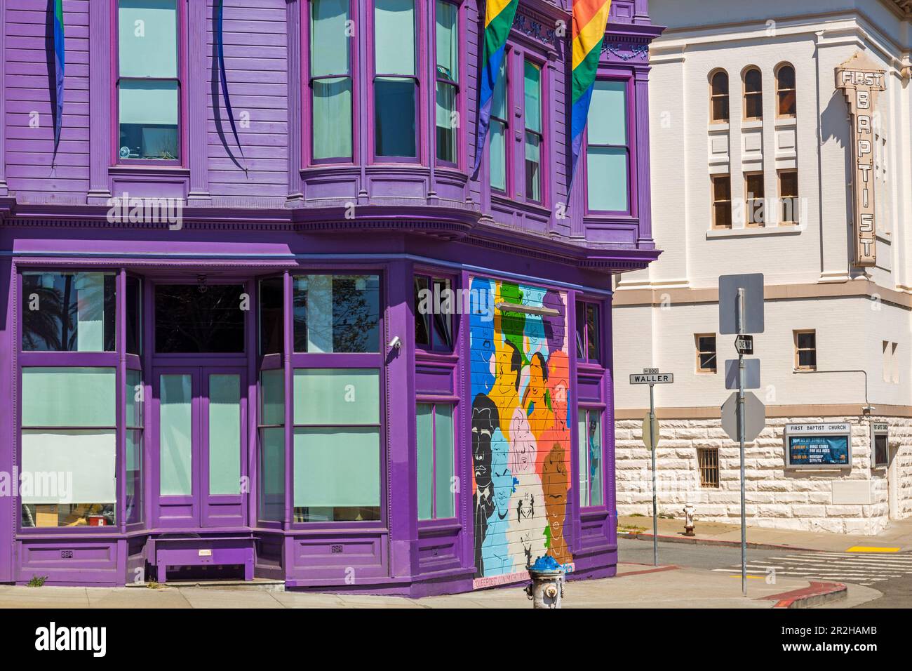 Market Street, Fillmore District, San Francisco, California, USA Stock ...