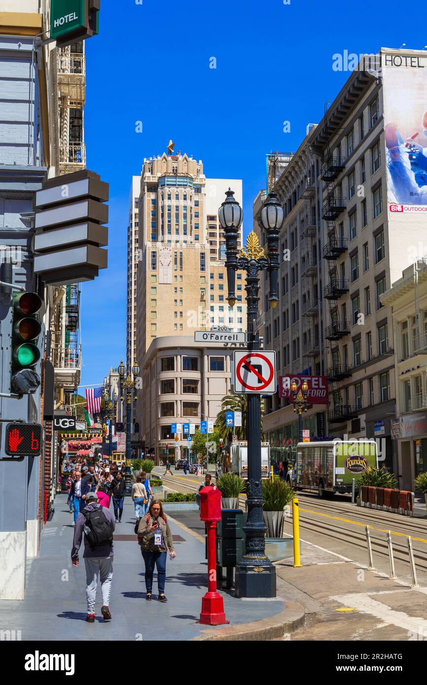 Powell Street, Union Square, San Francisco, California, USA Stock Photo ...
