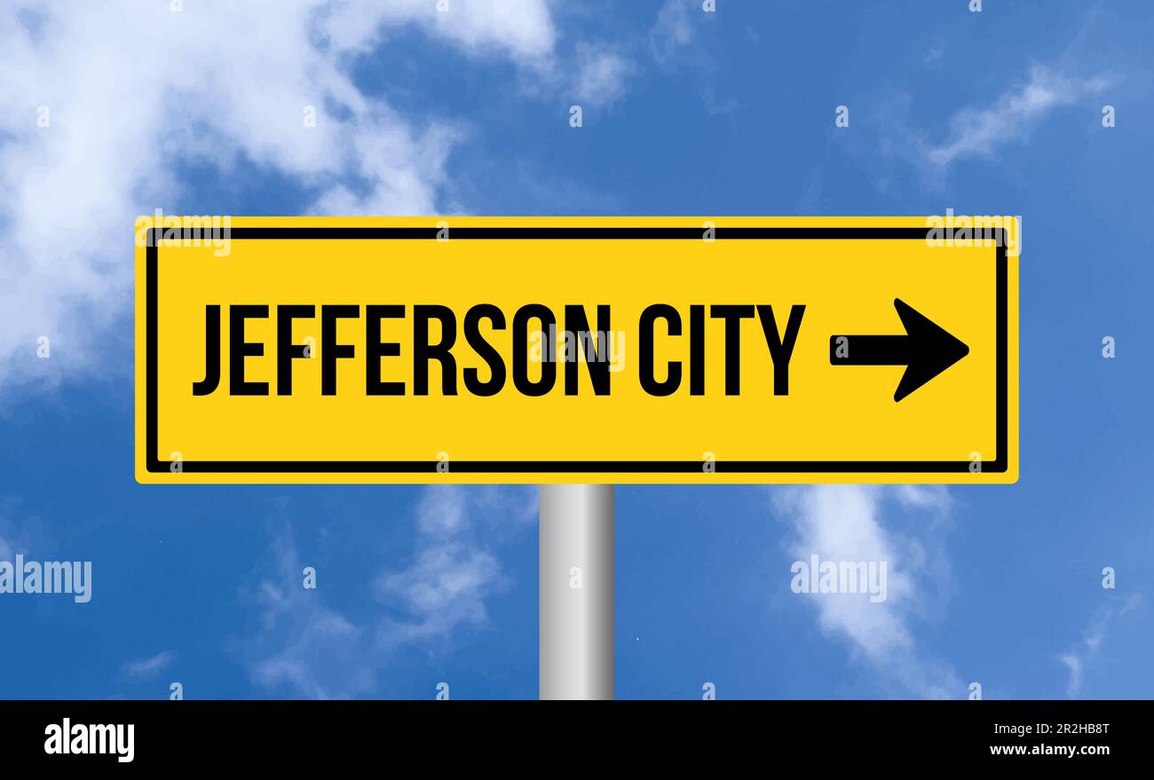 Jefferson city road sign hi-res stock photography and images - Alamy