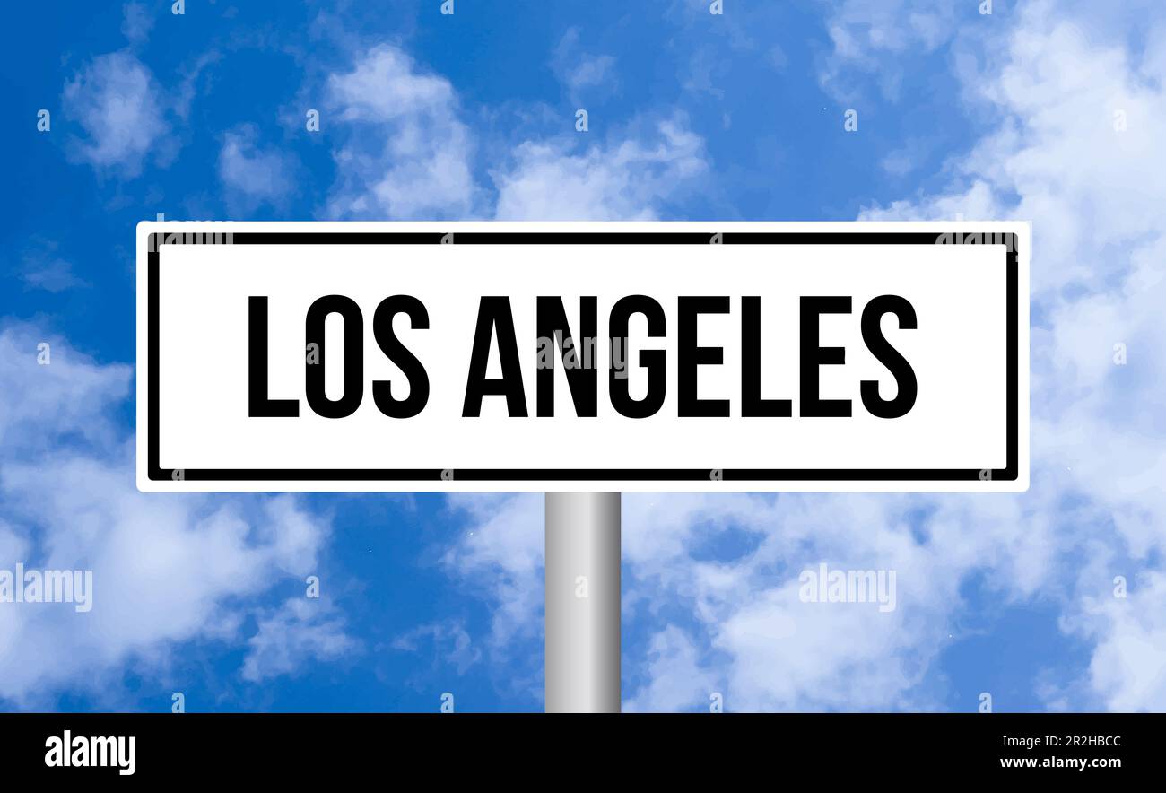 Los angeles road sign hi-res stock photography and images - Alamy