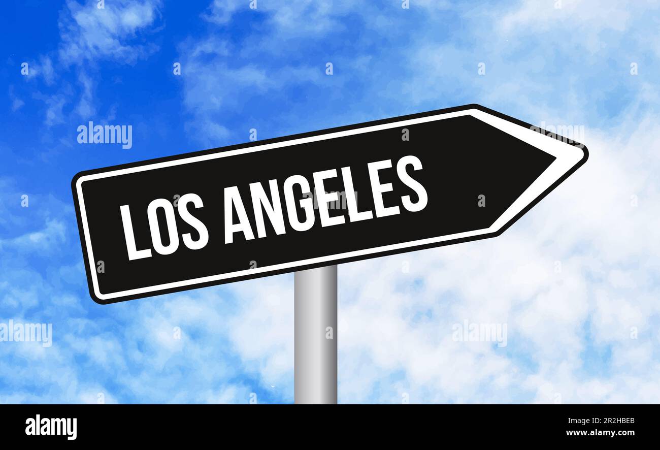 Los angeles road sign hi-res stock photography and images - Alamy