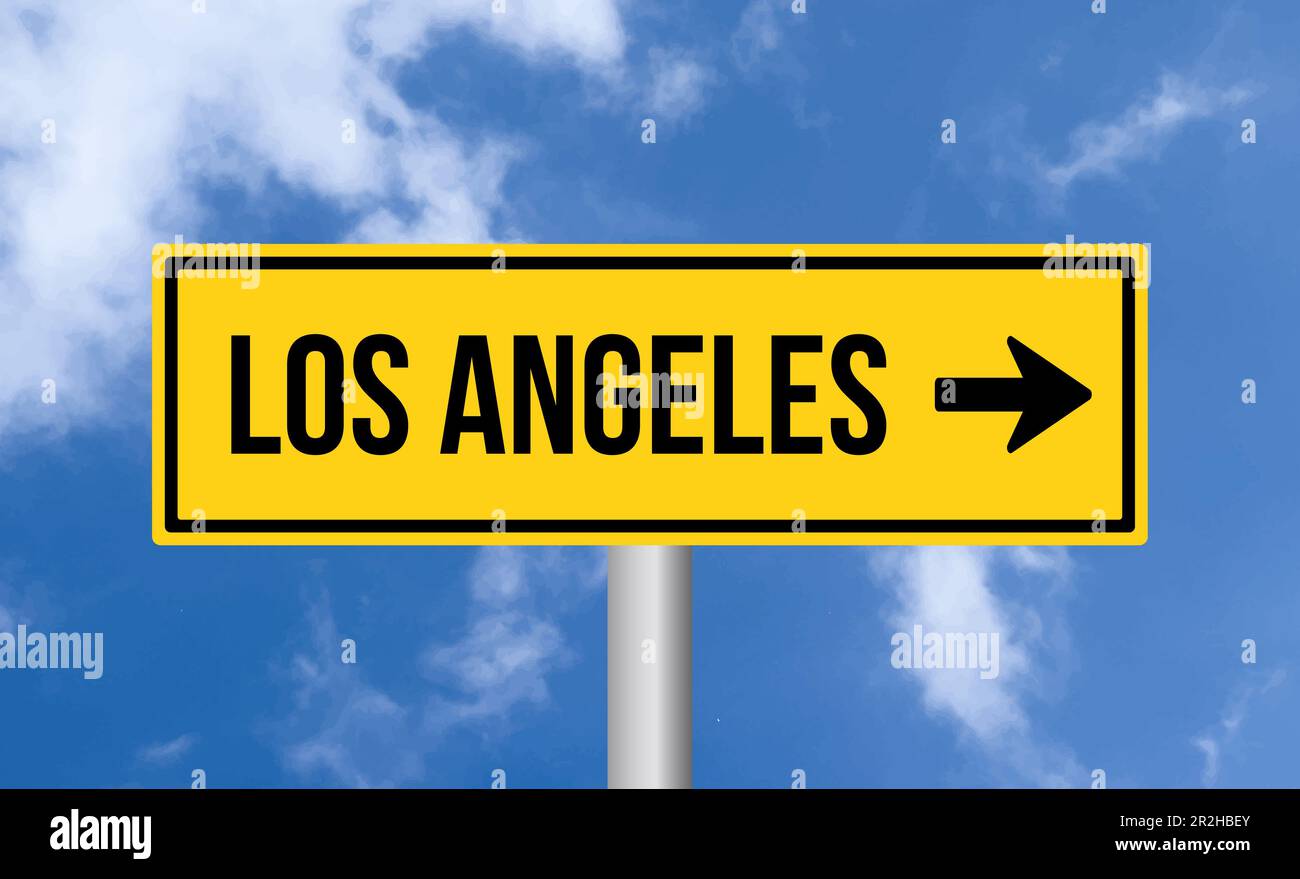 Los angeles road sign hi-res stock photography and images - Alamy