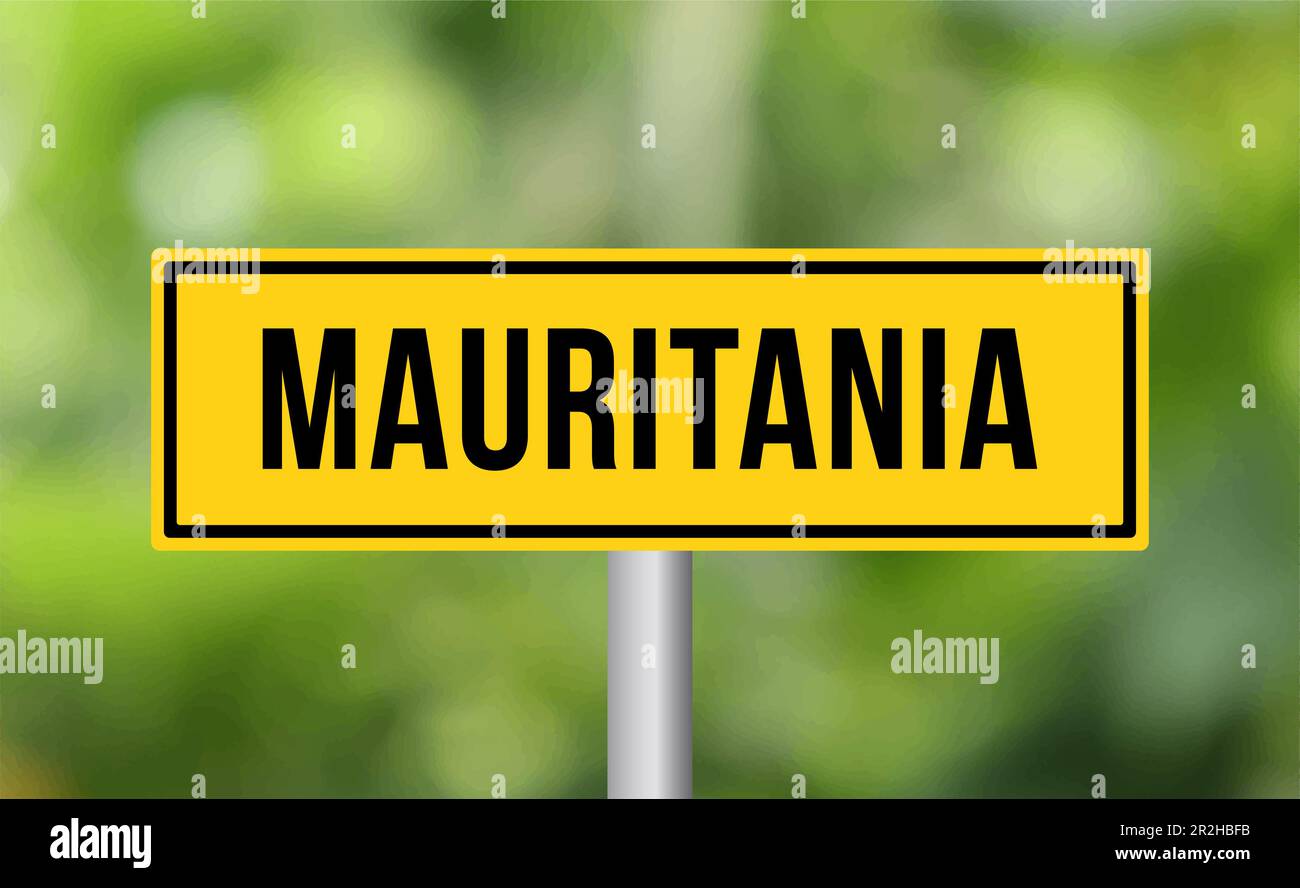 Mauritania road sign hi-res stock photography and images - Alamy