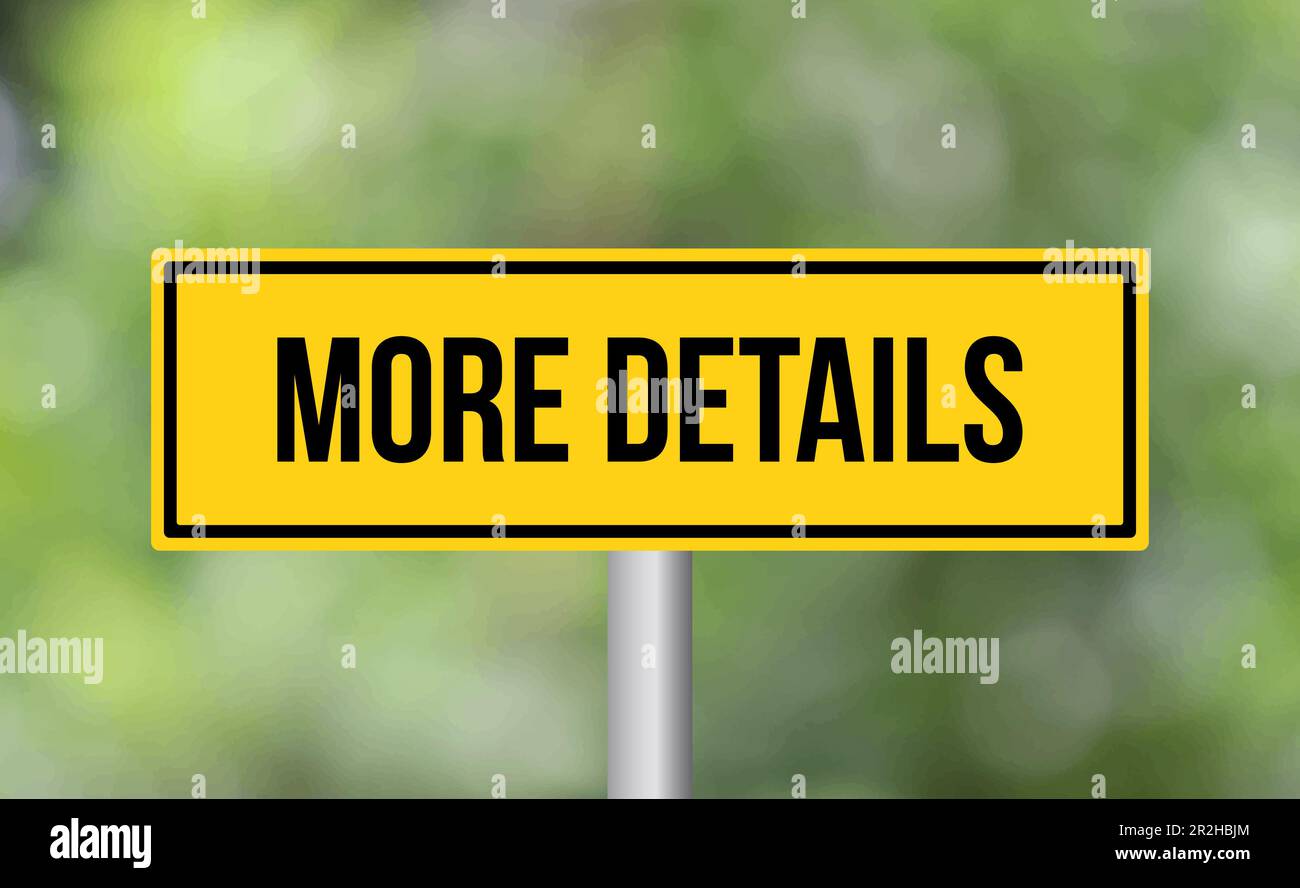 More details road sign on blur background Stock Photo - Alamy