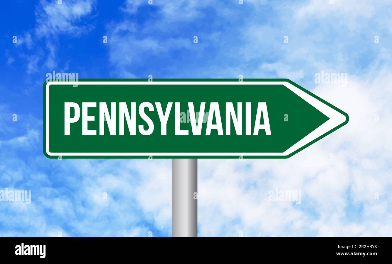 Pennsylvania road sign hi-res stock photography and images - Alamy