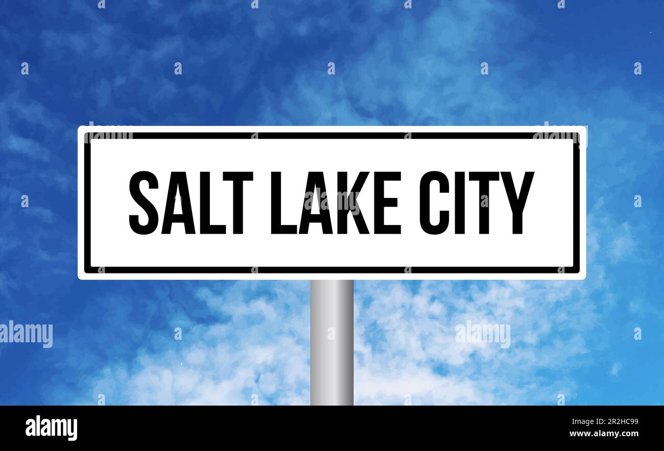 Salt lake city road sign hi-res stock photography and images - Alamy