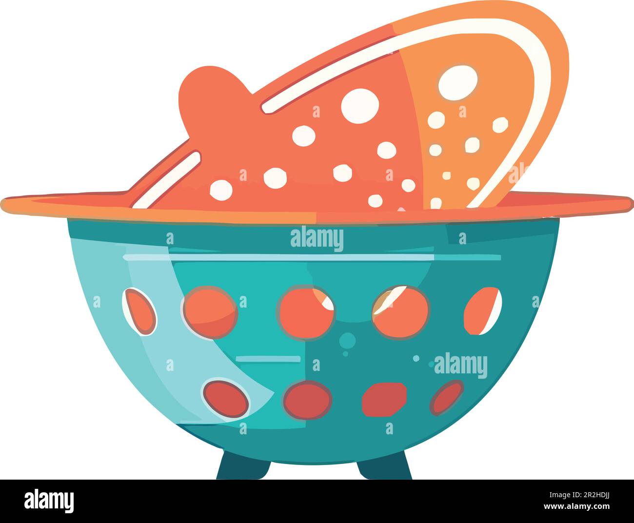 colored colanders illustration icon isolated Stock Vector Image & Art ...