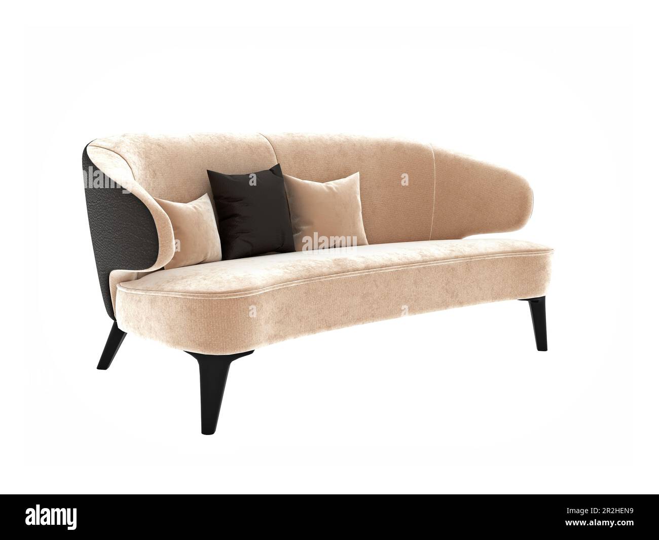 Modern Sofa Seat, 3d rendering Stock Photo - Alamy