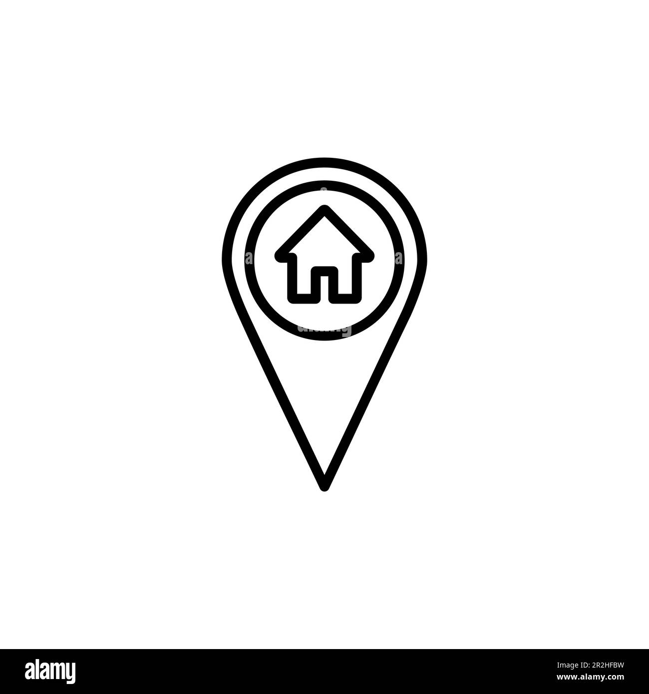 address icon vector. home location icon vector Stock Vector Image & Art ...