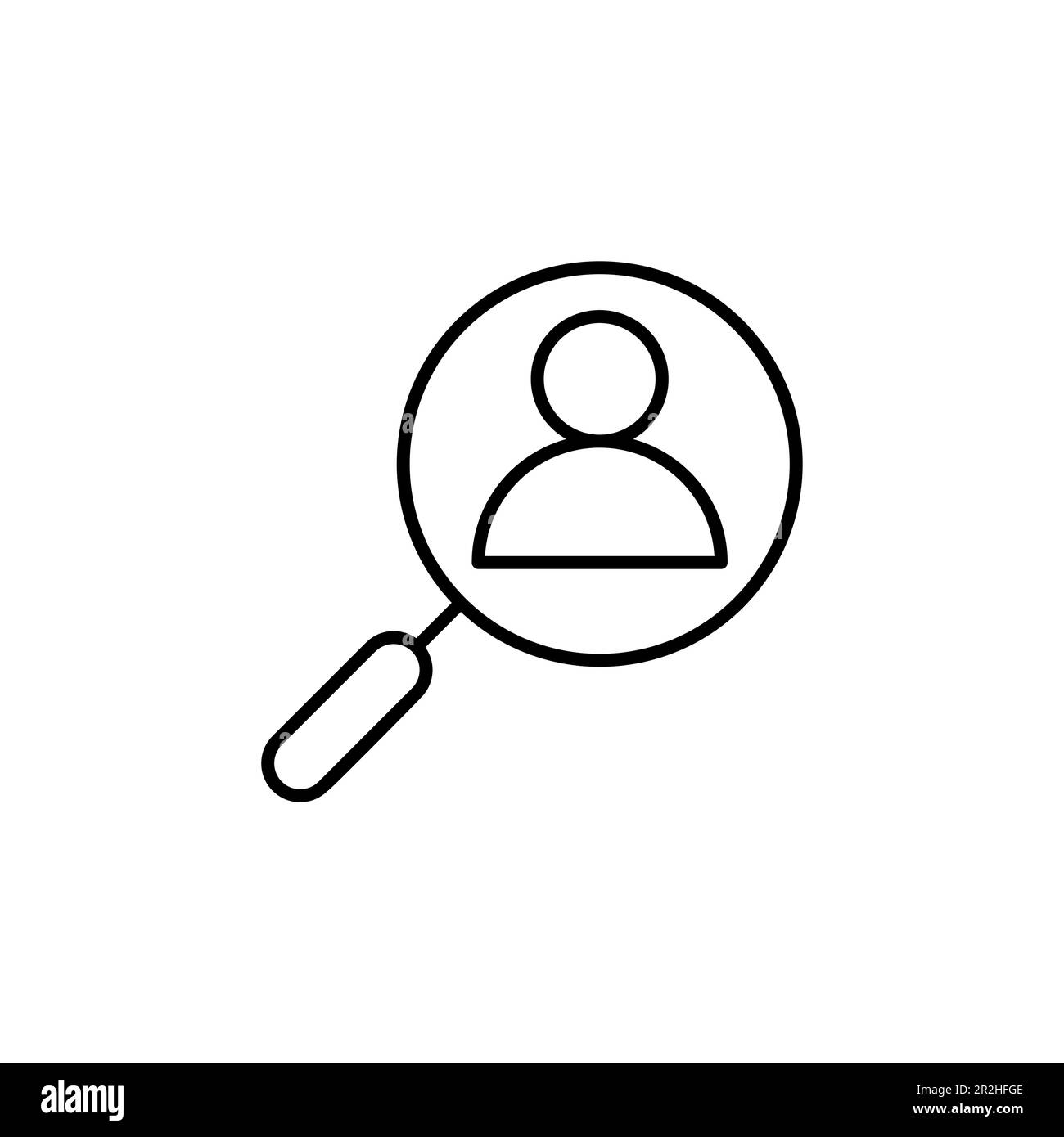 Hiring icon vector. Search job vacancy icon. Human resources concept ...