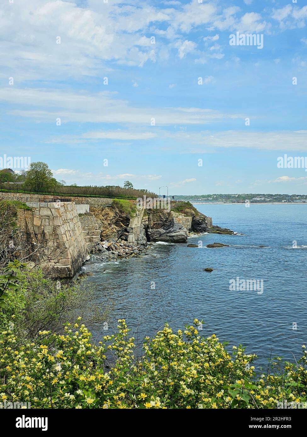 The Cliffwalk in Newport, Rhode Island offers a breathtaking coastal ...