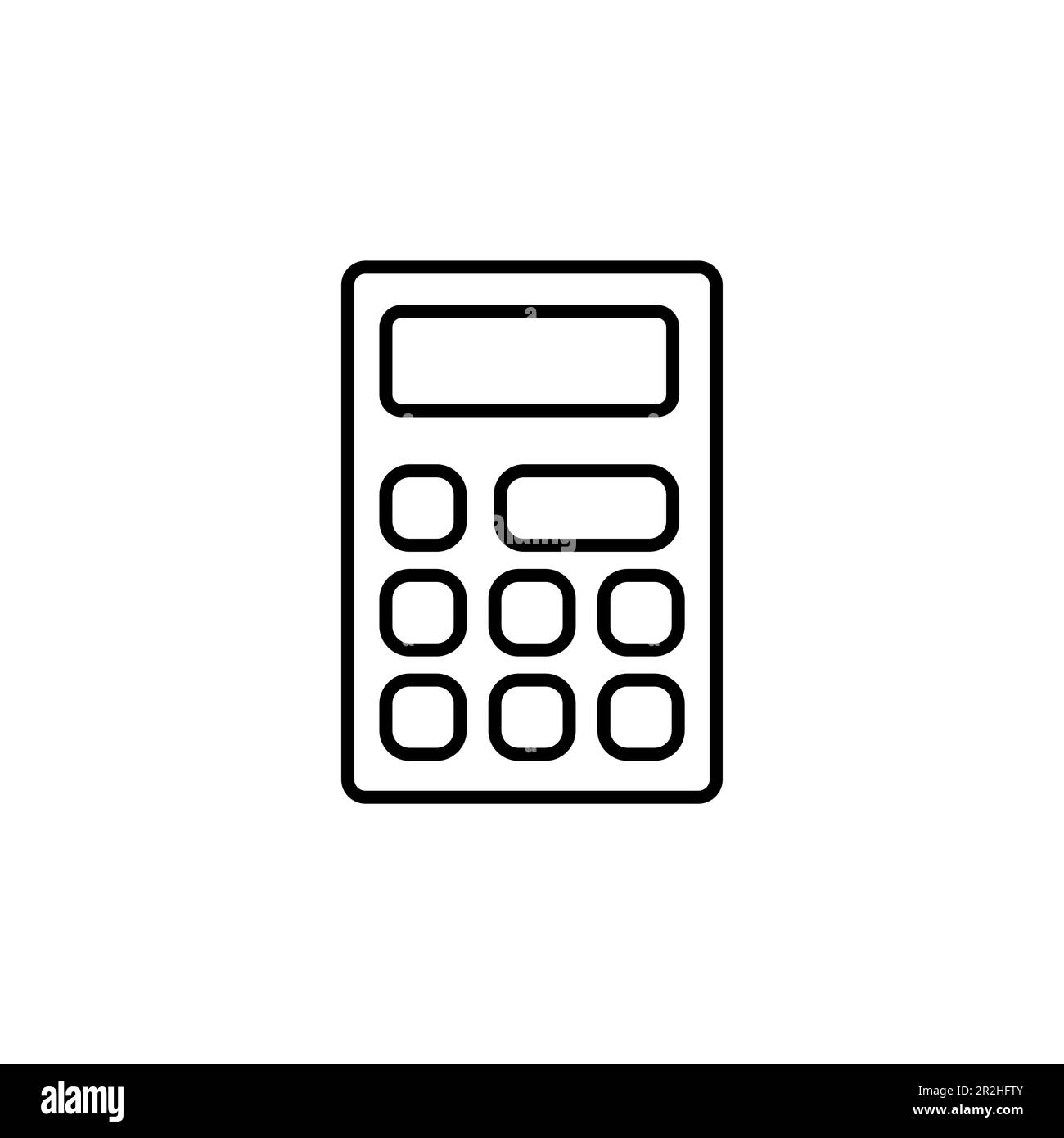 Calculator icon vector. Accounting calculator icon. calculator vector ...